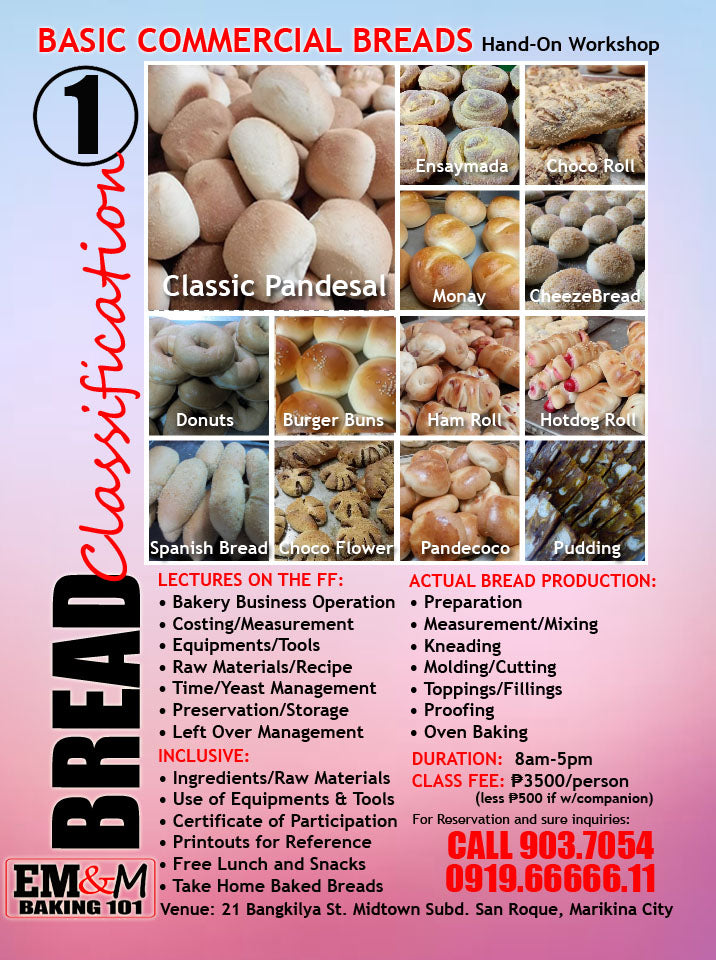 Bread Classification – EM&M Classic Breads and Baking Tutorial